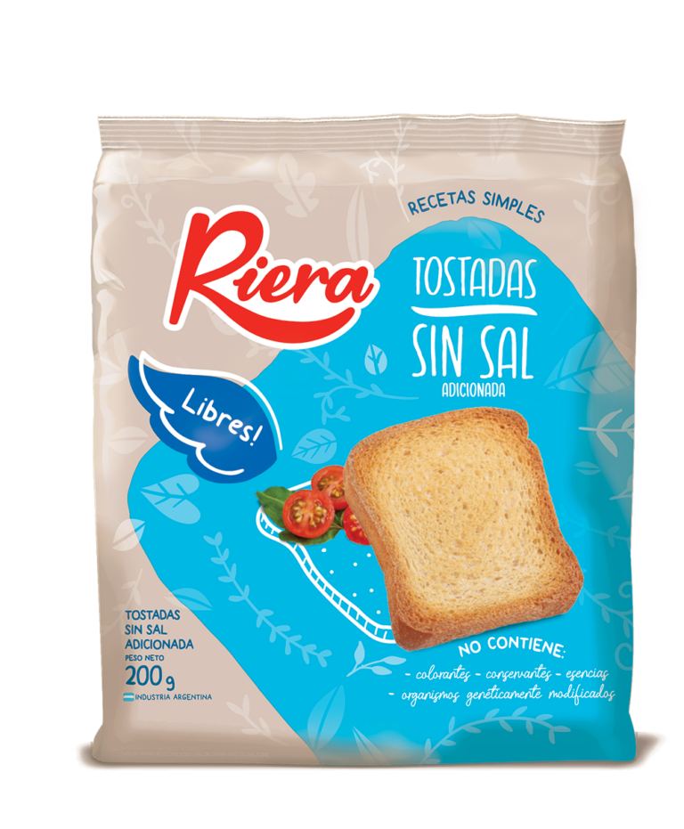 tostadas clásicas sin sal – Riera